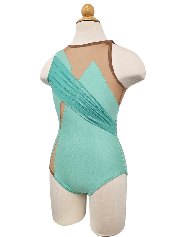 VB1 DANCE COSTUME BASES - Leotard with draping - VRISHAN
