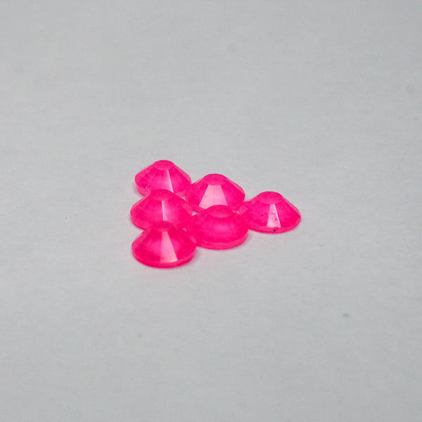 Neon Pink Rhinestones - HQ glass flatback #076 - VRISHAN