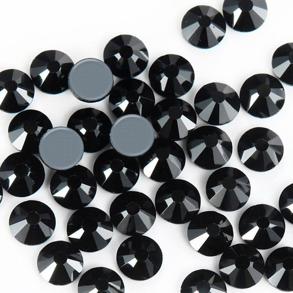 Jet Black Diamond HQ glass Rhinestones Hotfix #003 - VRISHAN